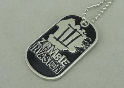 China Nickel Double Side Police Personalised Dog Tags Die Stamped Soft Enamel for sale