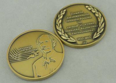 China 3D Zinc Alloy Die Casting Coin Antique Brass Personalized Russia for sale