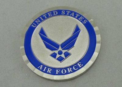China Silver Proof Personalized Coins Brass Die Stamped Synthetic Enamel For Army for sale