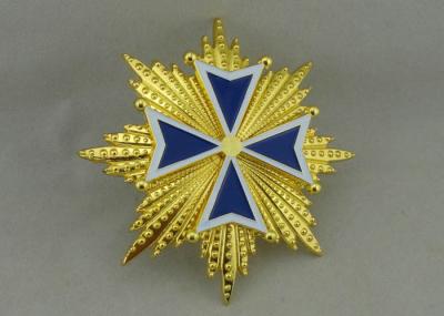 China 3D Gold Souvenir Synthetic Enamel Badges Zinc Alloy Pin With Brooch for sale