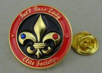 China Swarovski Soft Enamel Pin , 3D Zinc Alloy Rhinestone Pin Badge for sale