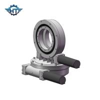 China Hourglass Worm Gear Slewing Ring Bearing For Curved Mirrors Parabolic Csp for sale