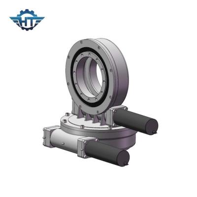 China Hourglass Worm Gear Slewing Ring Bearing For Curved Mirrors Parabolic Csp for sale