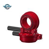 China Worm Gear Dual Axis Slew Drive For Solar Tracker With Multi Tooth Contact And 24V Motor for sale