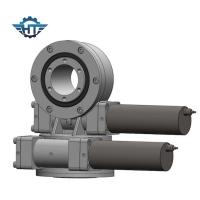 China Enclosed Dual Axis Solar Tracker Slew Drive Worm Gear Slewing For PV Mounting Tracking System for sale