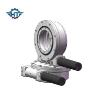China Enclosed Gear Motor Dual Axis Worm Slew Drive For High Precision Solar Tracking System for sale