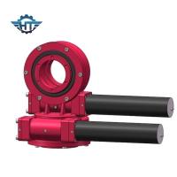 China Multi Tooth Contact Dual Axis Small Slew Drive With 24V Motor For Long Life Solar Trackers for sale