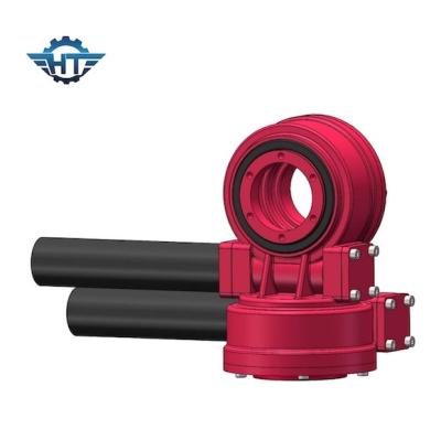 China Multi Tooth Contact Dual Axis Small Slew Drive With 24V Motor For Long Life Solar Trackers for sale