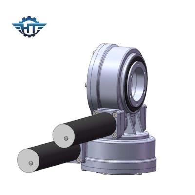 China 7 Inch Two Axis Small Slew Drive With 24VDC Gear Motor Or Nema For Satellite Antenna for sale