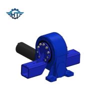 China Enclosed Worm Gear Slew Drive With Squre Tube Output For Solar Tracking System for sale