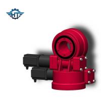 China Dual Axis Small Slew Drive With 24VDC Brushed Motor For Solar Tracking System for sale