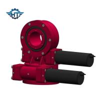 China SDE Model Dual Axis Small Slew Drive With Brushed Motor For PV Tracking System for sale