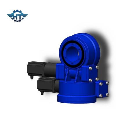 China Dual Axis Small Slew Drive With 24VDC Brushed Motor For Solar Tracking System for sale