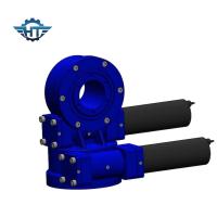 China 7 Inch Dual Axis Slew Drive Gearbox With 12V DC Motors For Solar Tracking System for sale