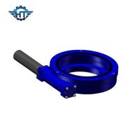China Horizontal Mounted Solar Trackers Slew Drive Gearbox With 24V DC Motor for sale
