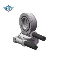 China Sde7 Dual Worm Gear Solar Slew Drive With 24 Vdc Planetary Gear Motor For Trackers for sale