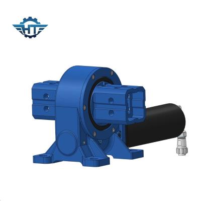 China Silver Grey Heavy Duty Single Axis Slewing Drive With Helical Tooth for sale