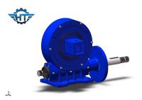 China Vertical Single Worm Slew Drive Gearbox With 230VAC Gear Motor For Solar Tracking System for sale