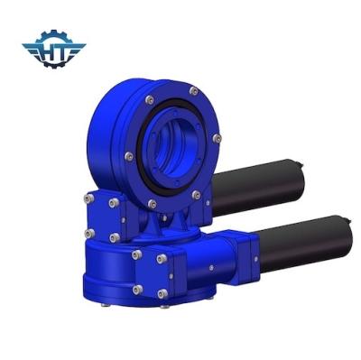 China Worm Gear Dual Axis Slew Drive High Precision Slewing Ring Drive for sale