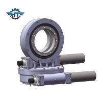 China IP66 Multi-Tooth Worm Gear Dual Axis Slewing Drive With Stepper Motor For PV Solar for sale