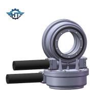 China SDE21 Gear Ratio 125 / 1 hourglass Worm Gear Slew Drive With Enclosed Housing For CPV for sale