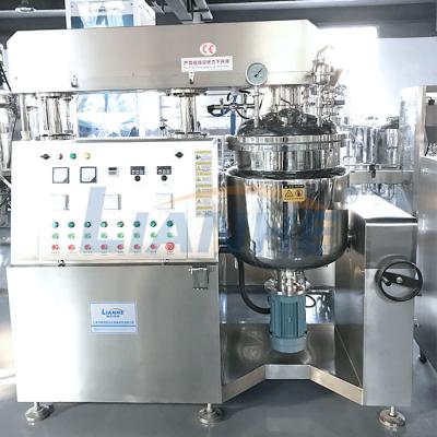 China 100L Vacuum Emulsifier Mixer Hydraulic Lifting Type Bidirectional Mixing for sale