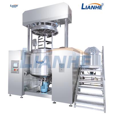 China Stainless Steel Cosmetic Cream Emulsifier 1T Mixer Vacuum Ointment Gel Emulsifying Machine for sale