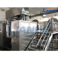 China Stainless Steel Cosmetic Cream Emulsifier 1T Mixer Vacuum Ointment Gel Emulsifying Machine for sale