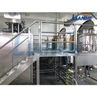 China Stainless Steel Cosmetic Cream Emulsifier 1T Mixer Vacuum Ointment Gel Emulsifying Machine for sale