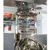 China 150L Hydraulic Lifting Vacuum Emulsifier Mixer Bottom Homogenizer SUS316L for sale