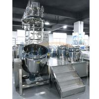 China Cosmetic Cream Vacuum Emulsifier Mixer High Shear Homogenizer Wall Scraper for sale