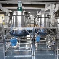 China SUS316L High Shear Emulsifier Mixer Liquid Detergent Making Machine With Heating And Homogenizer for sale