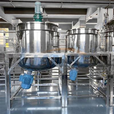 China SUS316L High Shear Emulsifier Mixer Liquid Detergent Making Machine With Heating And Homogenizer for sale