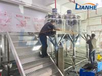 China Fixed Emulsifier Homogenizer Cosmetic Moisturizer Heating Mixer Gel Making Machine for sale