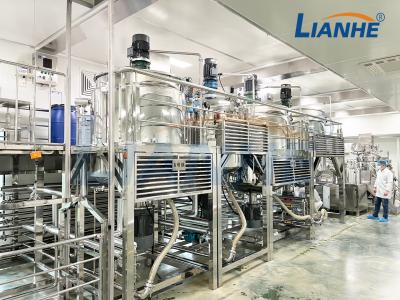 China Fixed Emulsifier Homogenizer Cosmetic Moisturizer Heating Mixer Gel Making Machine for sale