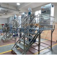 China Big Capacity 6000L Facial Vacuum Emulsifier Mixer Skincare Reactor Tank With Heating for sale