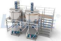 China 2000L Shampoo Shower Gel Making Machine Hand Sanitizer Homogenizer Mixer for sale