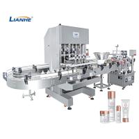 China 6 Nozzles Liquid Soap Shampoo Dishwashing Filling Machine Production Line for sale