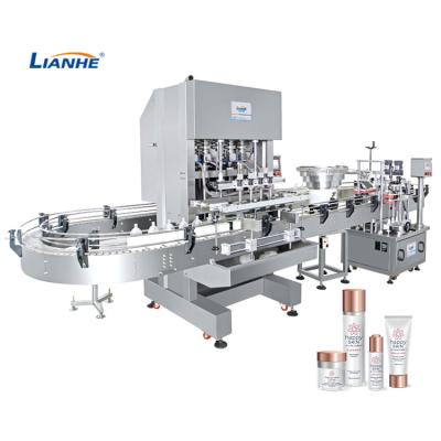 China 6 Nozzles Liquid Soap Shampoo Dishwashing Filling Machine Production Line for sale