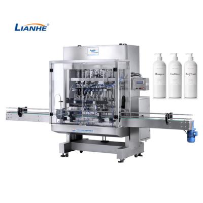 China Automatic 8 Nozzles Linear Piston 1-12 Head Liquid Cosmetic Cream Filling Machine for sale