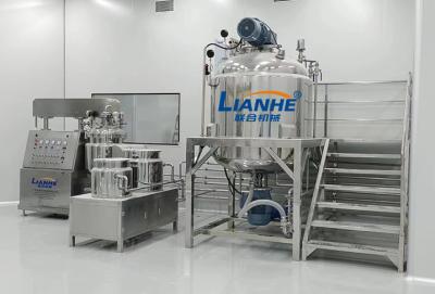 China Button Control Homogenizing Vacuum Emulsifier Ketchup Mayonnaise Making Machine for sale