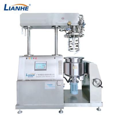 China Hydraulic Lifting Vacuum Emulsifier Mixer Machine Automatic 50L for sale