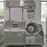 China Small Stable SUS304 Vacuum Emulsifier Mixer With Bottom Homogenizer for sale
