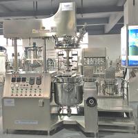 China 3 Layer Stainless Steel Vacuum Emulsifier Mixer With Upper Homogenizer for sale