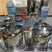 China Stainless Steel PLC Vacuum Emulsifier Mixer Machine 150L Practical for sale