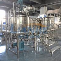 China 500L Fixed Type Vacuum Emulsifier Mixer SUS304 Frame For Cosmetic Cream for sale