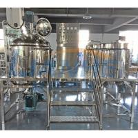 China 500L Fixed Type Vacuum Emulsifier Mixer SUS304 Frame For Cosmetic Cream for sale