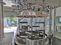 China 1 Ton Double Cylinder Vacuum Emulsifier Mixer Machine Hydraulic Lift for sale