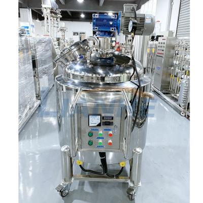 China Syrup Fixed Cover Homogenizer Emulsifier Mixer Vertical PLC Control for sale