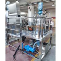 China 65 Rpm 100L Vacuum Emulsifier Mixer Homogenizer For Cosmetic for sale